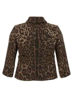 Dolce & Gabbana Leopard Jacquard Blazer