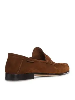 TOM FORD Ripley Suede Loafer With Braided Band - Multicolor