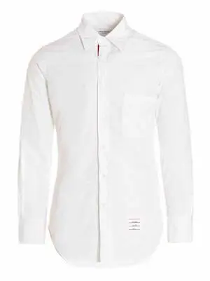 Thom Browne Solid Poplin Shirt - White