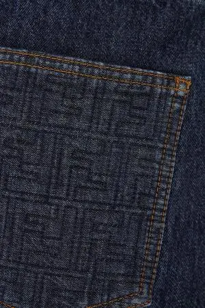 Fendi Monogram Straight Leg Jeans - Multicolor