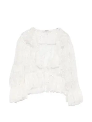 Chloé Embroidered Lace Crop Blouse - Multicolor