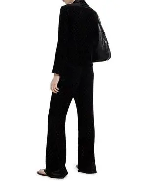 Gucci Gg Stretch Dévoré Velvet Trousers