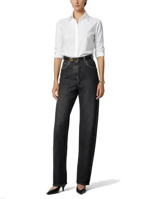Versace High Waist Jeans - Black