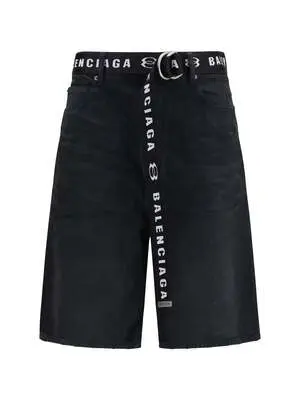 Balenciaga Belted Shorts - Black