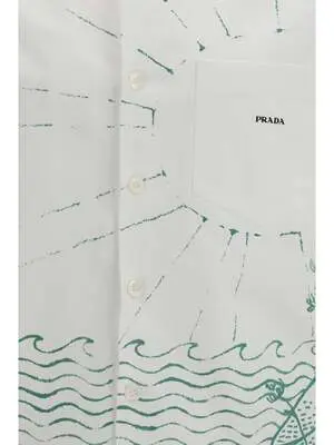 Prada Oversized Wave Print Shirt