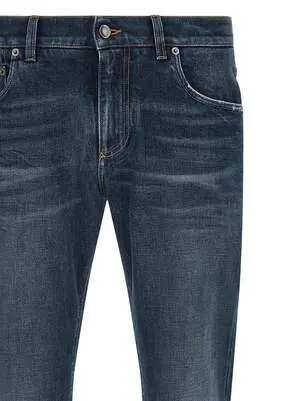Dolce & Gabbana Logo Patch Jeans