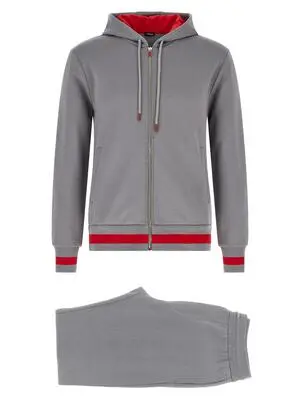 Kiton Cotton Tracksuit - Gray