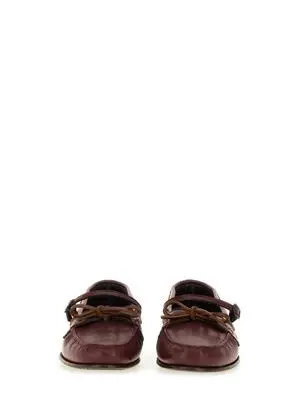 Hereu Lorea Supple Shiny Moccasin Mary Jane - Multicolor