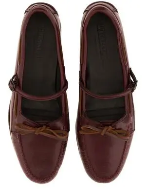 Hereu Lorea Supple Shiny Moccasin Mary Jane - Multicolor