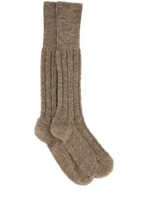 MAISON MARGIELA Long Socks - Brown