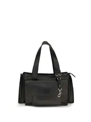Miu Miu Utilitaire Leather Shoulder Bag - Brown