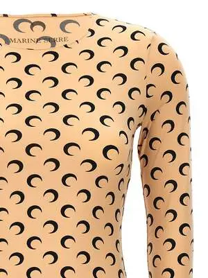 MARINE SERRE Moon Printed Jersey' Top