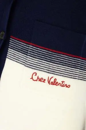 Valentino Garavani Button Detailed V Neck Knitwear - Multicolor