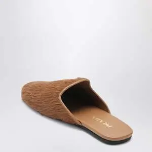 Prada Hairy-effect Sabot - Orange
