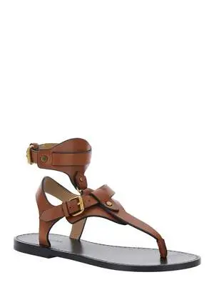 Isabel Marant Étoile Leather Eveena Sandals - Brown