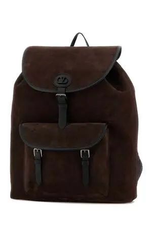 Valentino Garavani Dark Suede Backpack