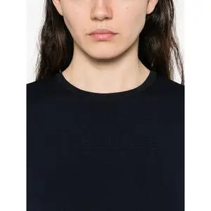 Max Mara Embossed Detail Knit Top - Blue