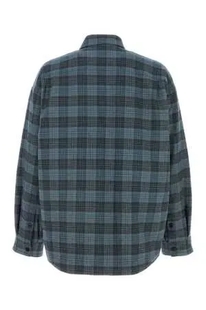 Balenciaga Embroidered Flannel Oversize Shirt