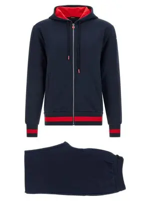 Kiton Cotton Tracksuit - Blue