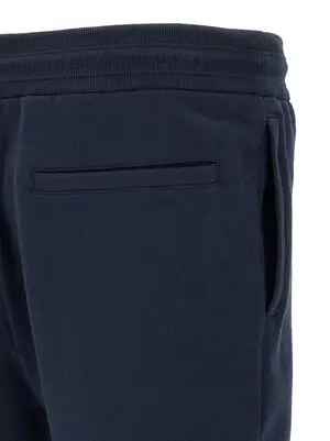 Kiton Cotton Tracksuit With Contrast Bands And Logo Embroidery