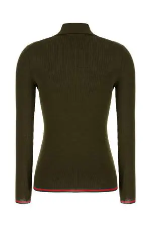 Gucci Ribbed Knit Polo Shirt - Multicolor