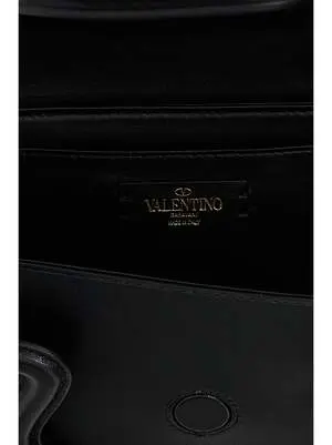 Valentino Garavani Le Grand Deuxième Leather Shoulder Bag - Black