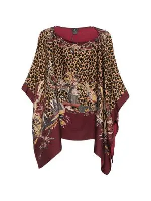 Etro Wool Blend Poncho - Multicolor