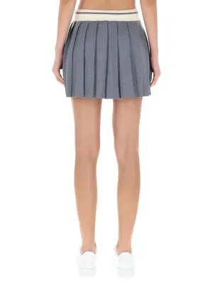 Casablanca Tennis Skirt - Silver