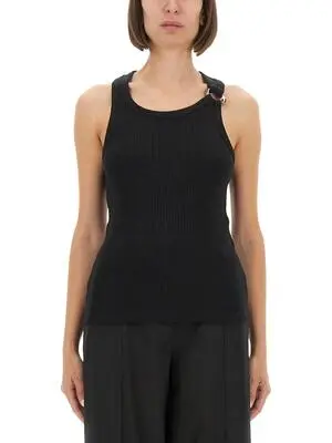 JEAN PAUL GAULTIER Pierced Tank Top - Black