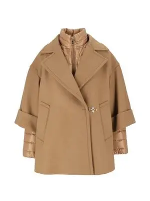 FAY Wool And Cashmere Cape - Multicolor