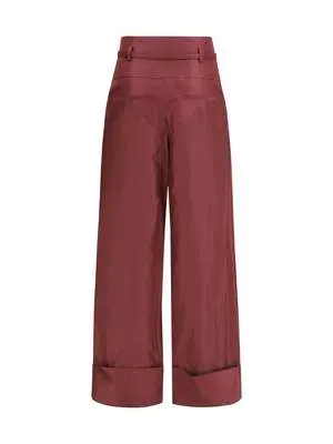 Fendi Taffeta Silk Pants