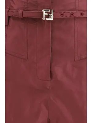 Fendi Taffeta Silk Pants - Multicolor