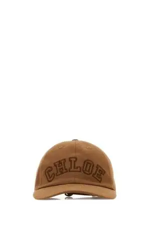 Chloé Camel Twill Baseball Cap - Brown
