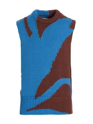 JIL SANDER Colorblock Vest - Multicolor