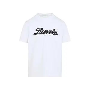 LANVIN Embroidered Logo T-shirt - White