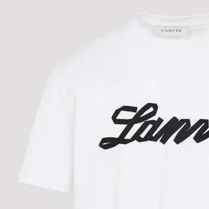 LANVIN Embroidered Logo T-shirt