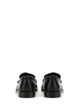 Burberry Leather Moccasin Cadet