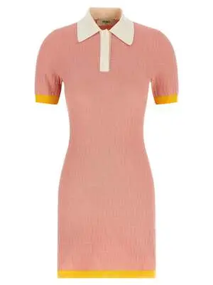 Fendi Color-block Dress - Pink
