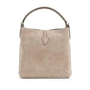 TOD'S Suede Tote Bag - Cream