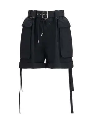 Alexander McQueen Cotton Shorts With Belt
