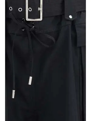 Alexander McQueen Cotton Shorts With Belt