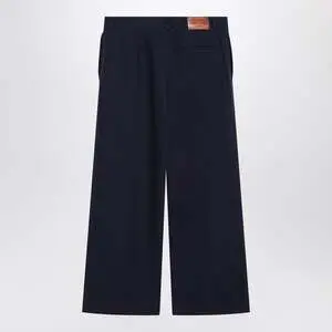 Acne Studios Navy Satin Trousers