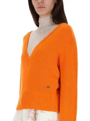 GANNI Cashmere Sweater - Orange