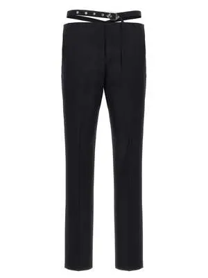 Attico Belt Detail Trousers - Black