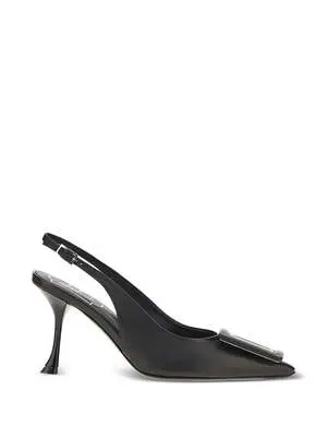 ROGER VIVIER Viv Ville Leather Slingback Pumps - Multicolor