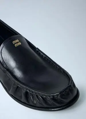 Miu Miu Leather Loafers
