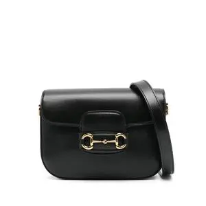 Gucci Smooth Leather Shoulder Bag - Black
