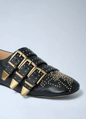 Chloé Leather Susanna Shoes - Black