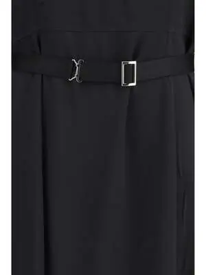 Prada Wool And Silk Midi Dress