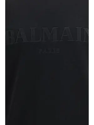 Balmain Vintage Embroidered Logo Sweatshirt